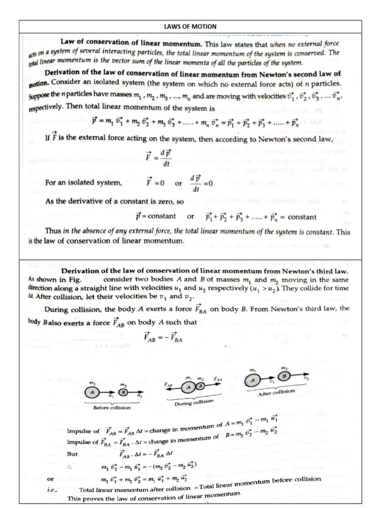 Laws of Motion - Connected Motion, Concurrent Forces. | PDF