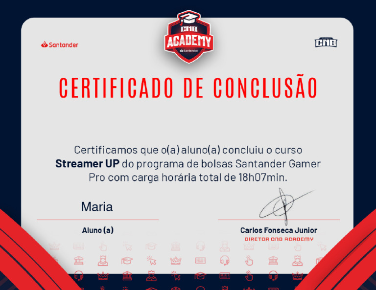 Certificado de Streamer | PDF