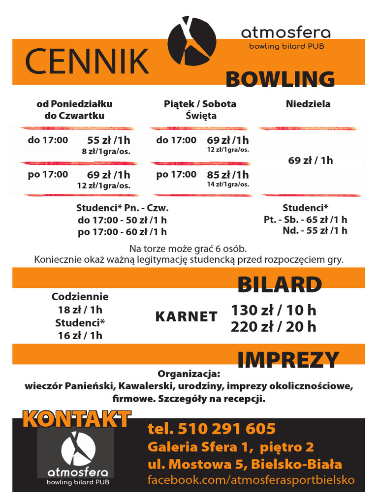 Cennik Atmosfera 2024 - 1 | PDF