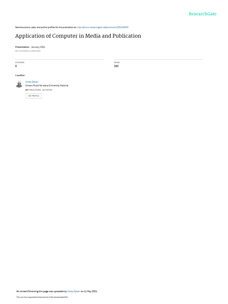 Computer Applications in Media & Publishing | PDF | Mass Media ...
