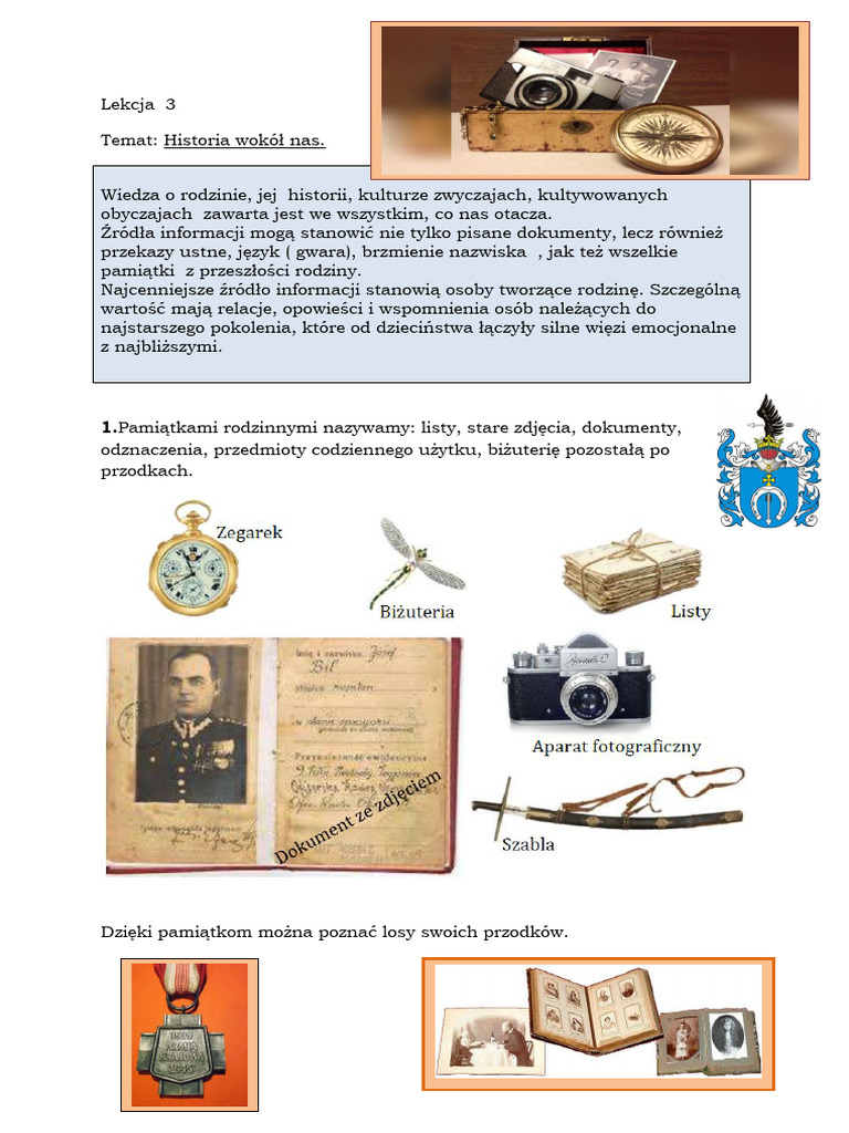Lekcja 3 Historia Wokol Nas Klasa 4 | PDF
