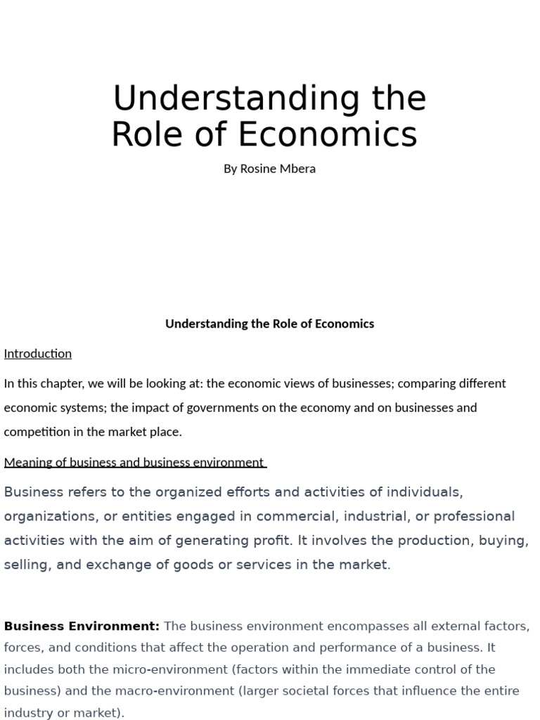 Chapter 1 DBE | PDF | Cost Of Living | Elasticity (Economics)
