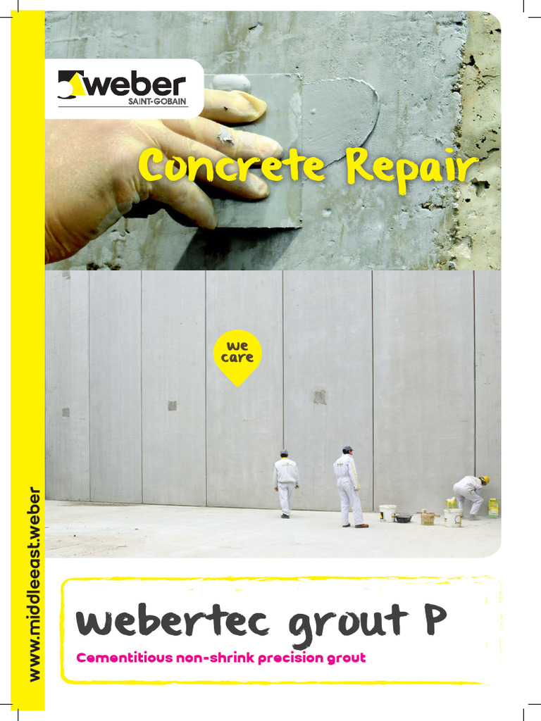Technical Submittal - Webertec Grout P | PDF | Concrete | Toxicity