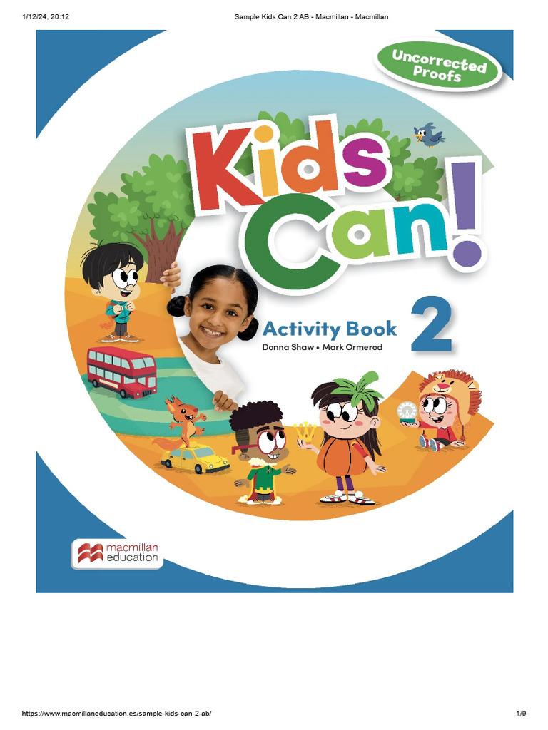 KidsCan2 ACTIVITYBOOK SAMPLE | PDF