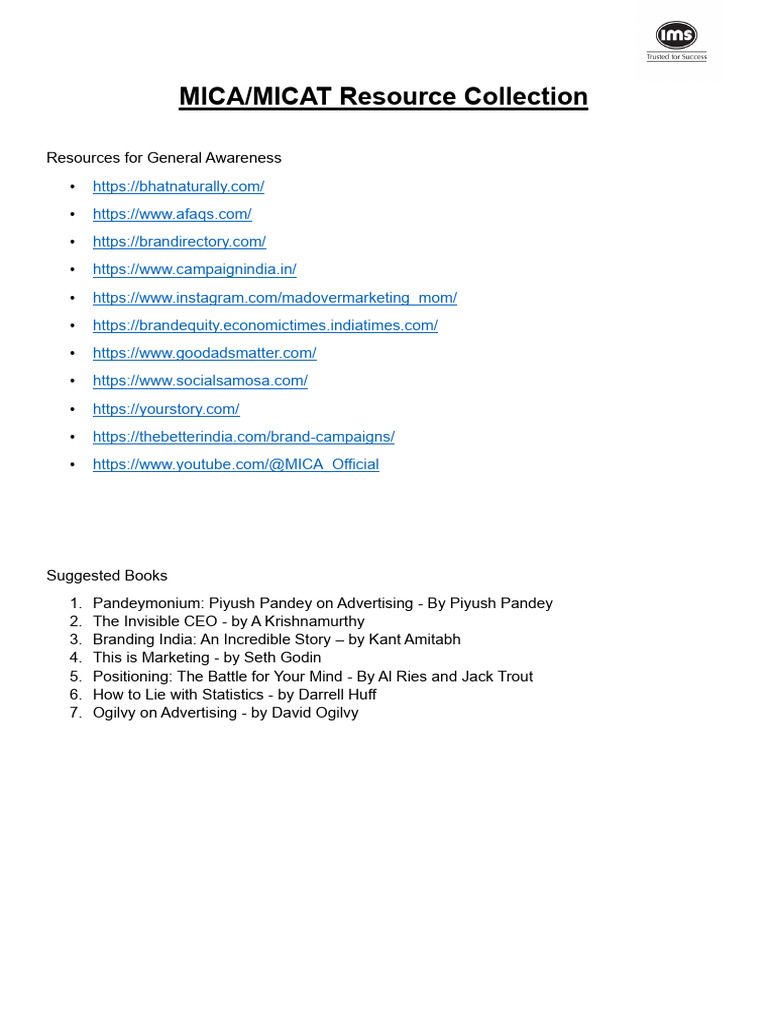 Resources For General Awareness | PDF