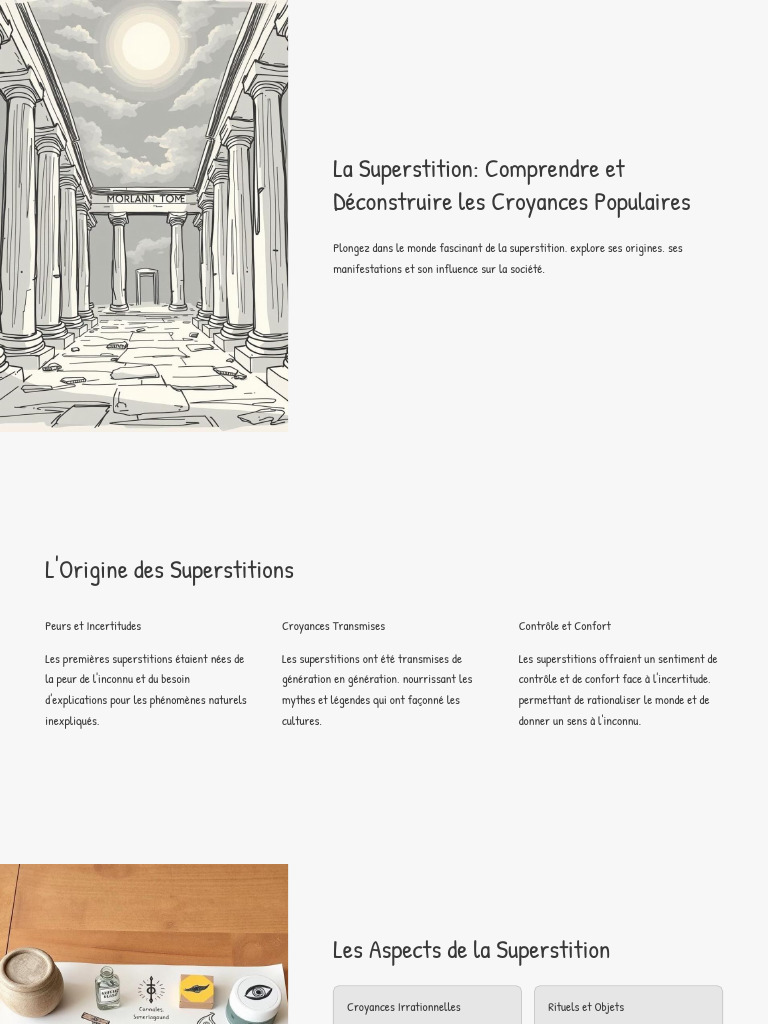 La Superstition | PDF | Superstitions | Peur