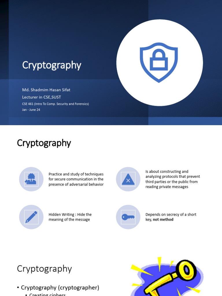 Ch08 Cryptography | PDF | Cryptography | Cryptanalysis