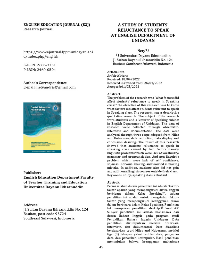 859-Article Text-3160-1-10-20221026 | PDF | English As A Second Or Foreign Language | Second ...