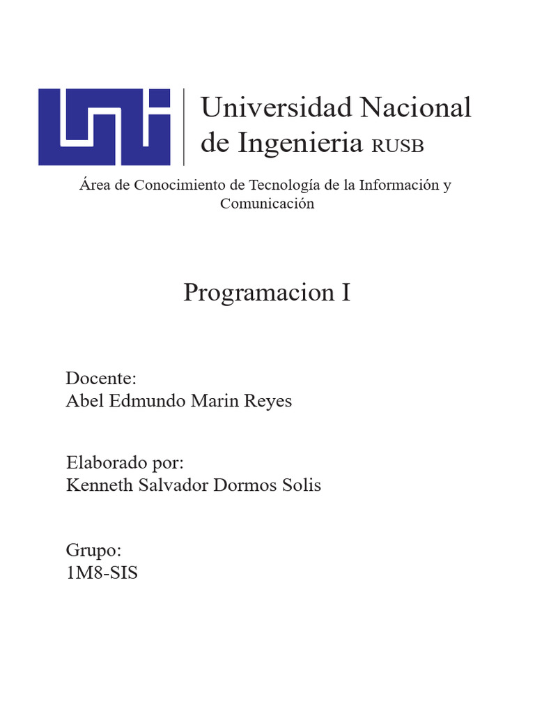 Tarea Programacion1 | PDF
