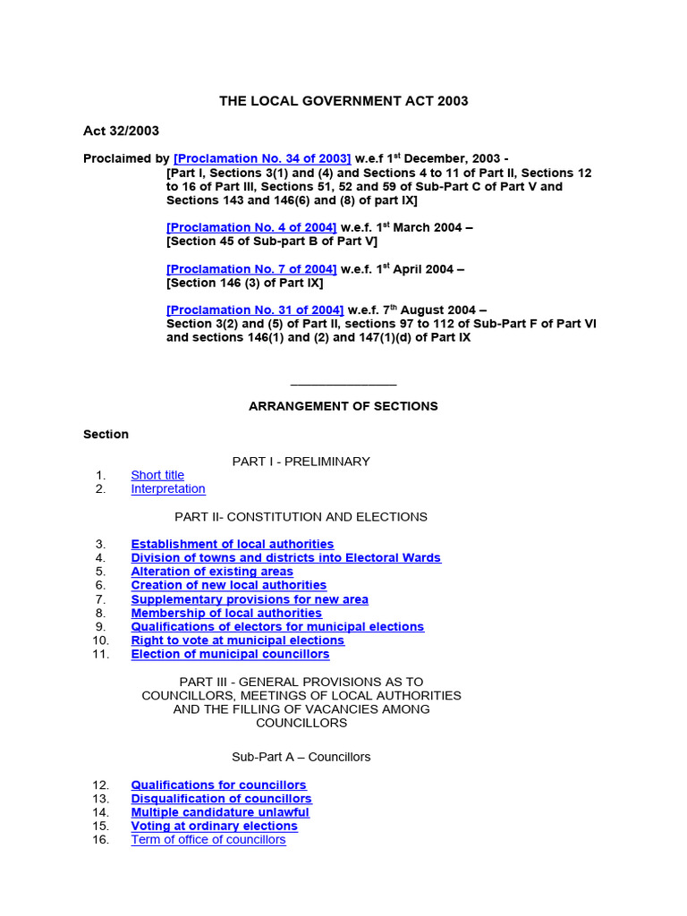 Local Government Act 2003 Overview | PDF | Mayor | Fine (Penalty)