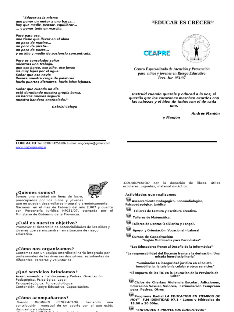 Centro de Atención Educativa CEAPR | PDF