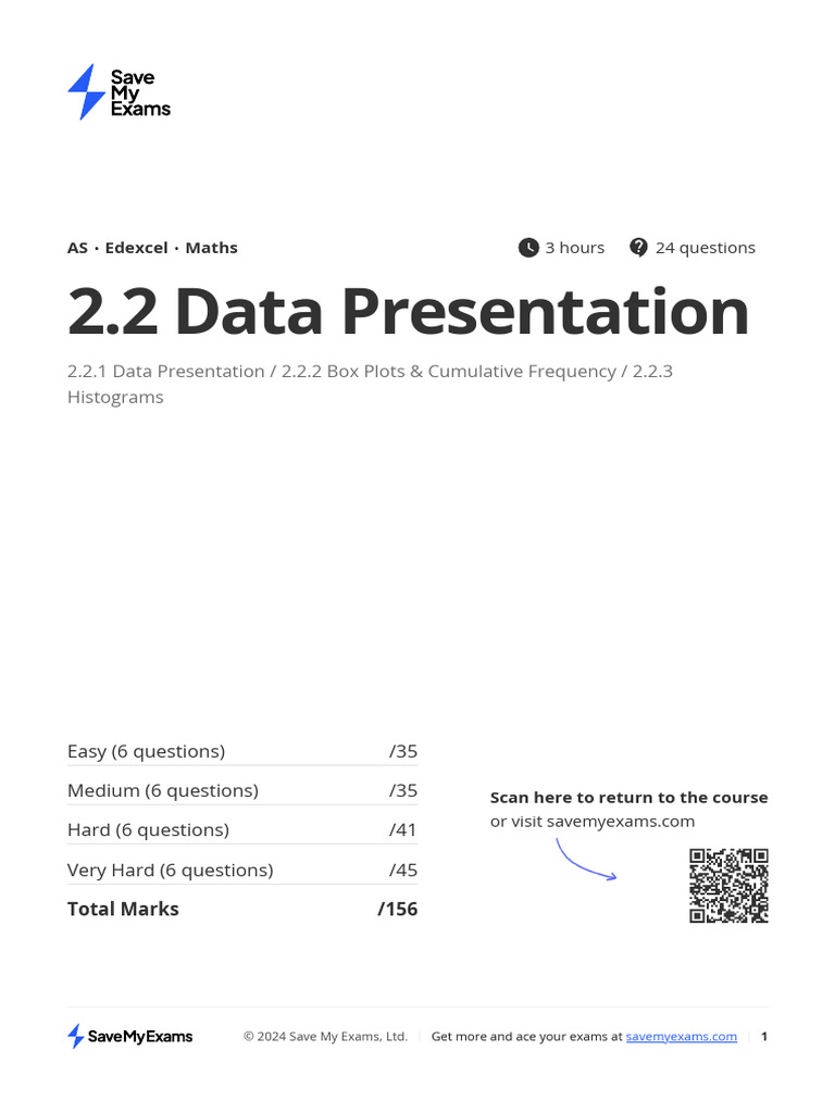 2 2 Data Presentation 1Dn0TYc0OYBq8y5E | PDF | Robust Statistics | Descriptive Statistics
