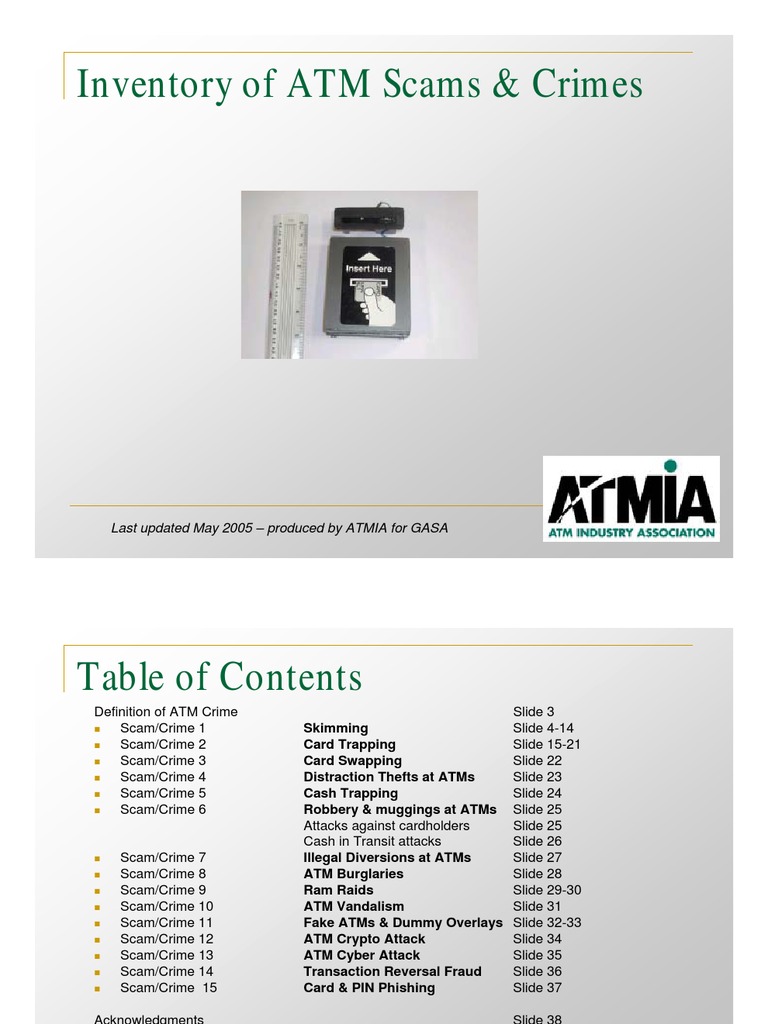 ATM Scams | PDF | Automated Teller Machine | Personal Identification Number