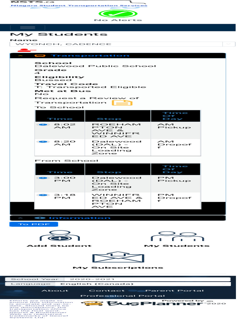 BusPlanner Web - BusPlanner Web | PDF