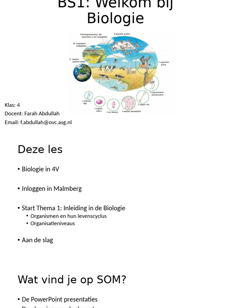 BS1 Wat Is Biologie | PDF