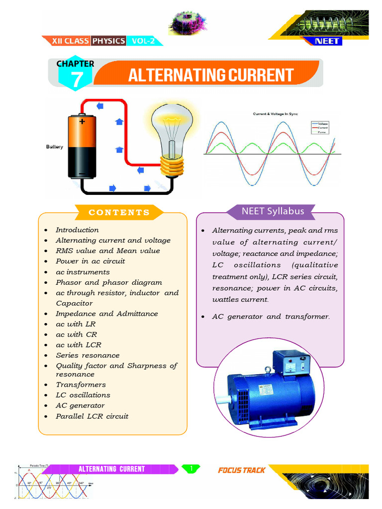 Alternating Current 2 | PDF | Electrical Impedance | Alternating Current