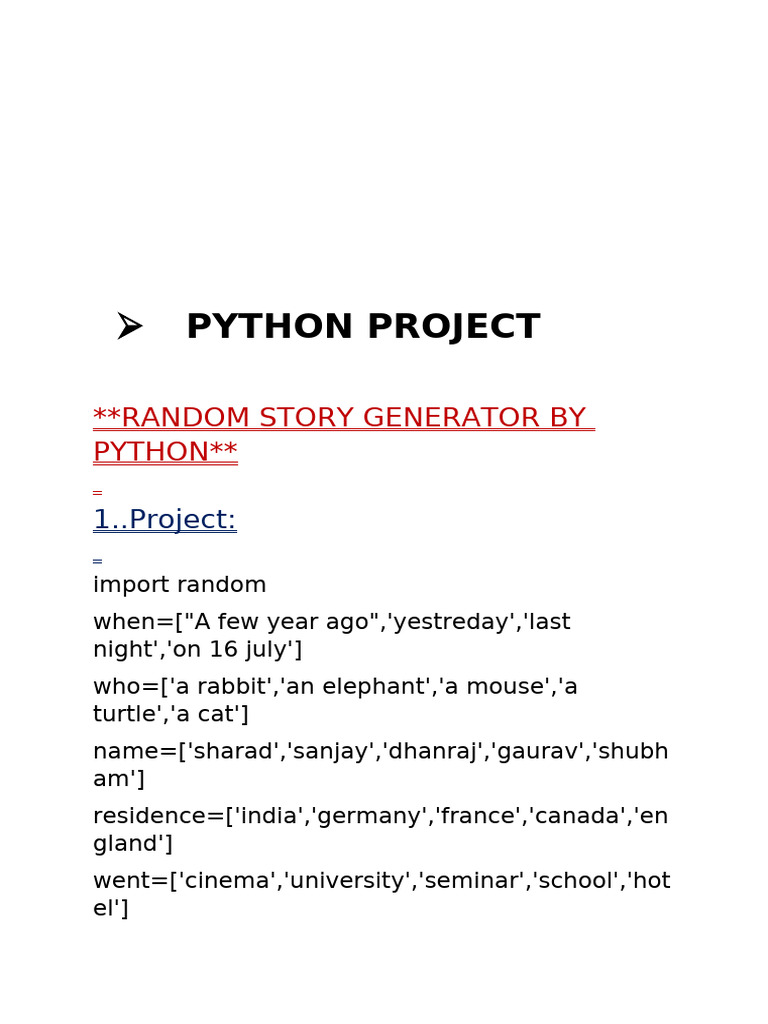 Python Project Ideas and Code Examples | PDF | Filename | Computer Data