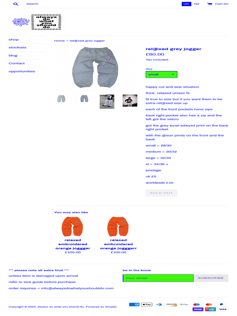 Rel@xed Grey Jogger - Always Do What You Should Do | PDF