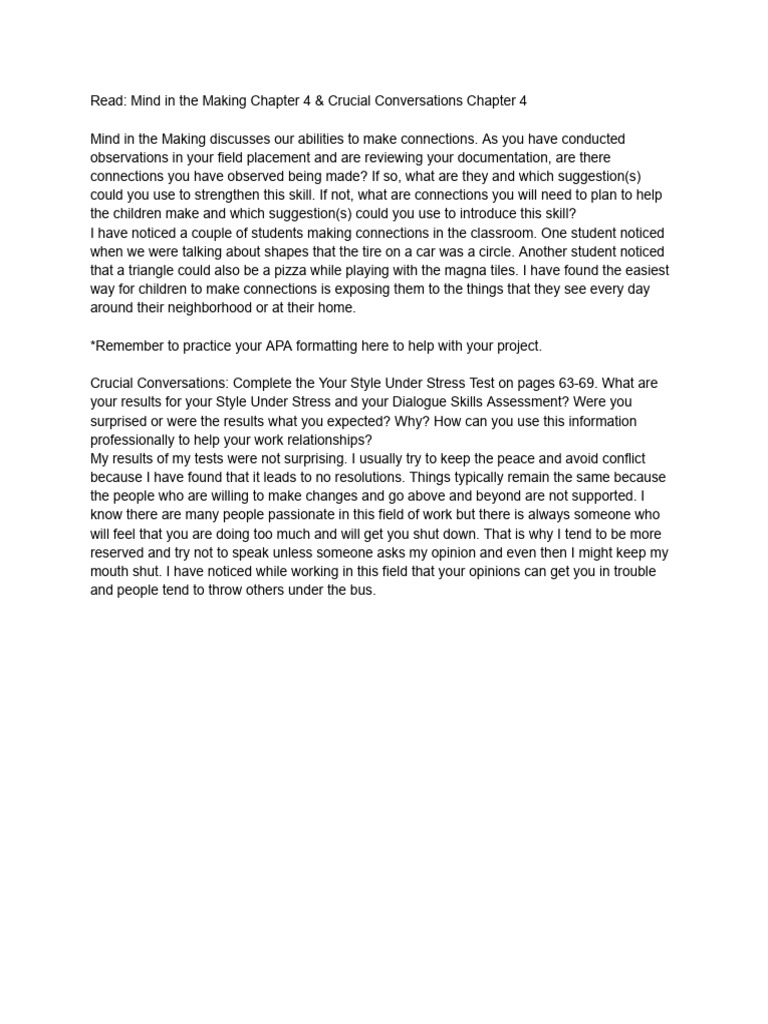 Crucial Conversations Chapter 4 | PDF