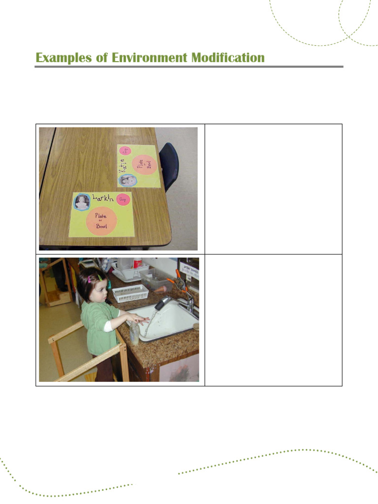 DECHandout 1.1 Examples of Environmental Modifications | PDF