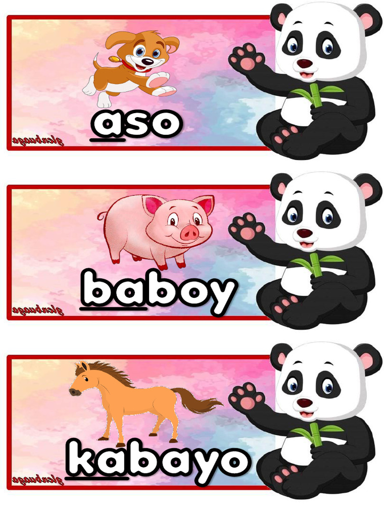 Unique Tagalog Word List | PDF