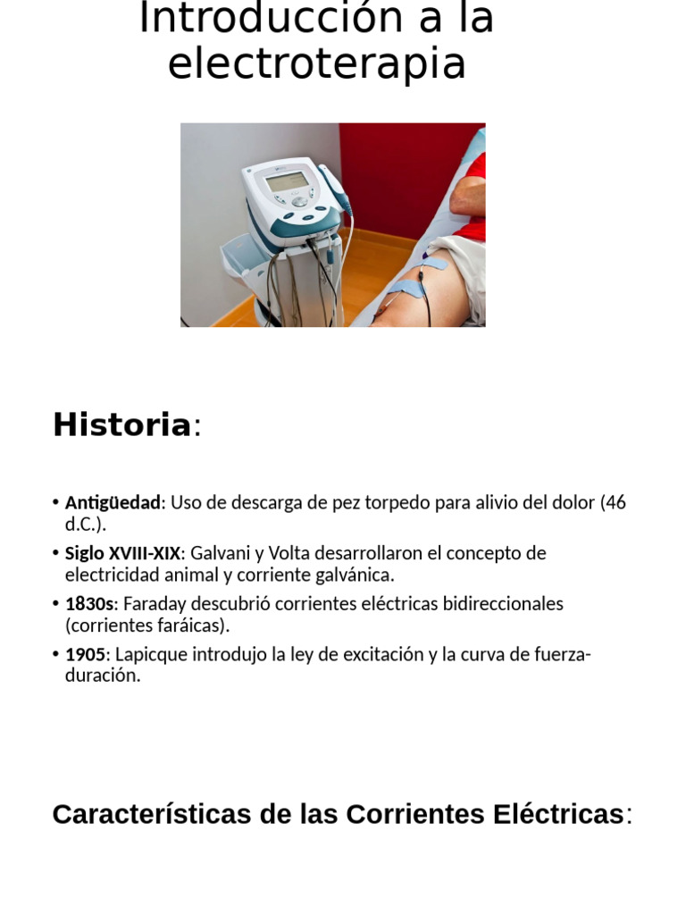 Introducción A La Electroterapia | PDF