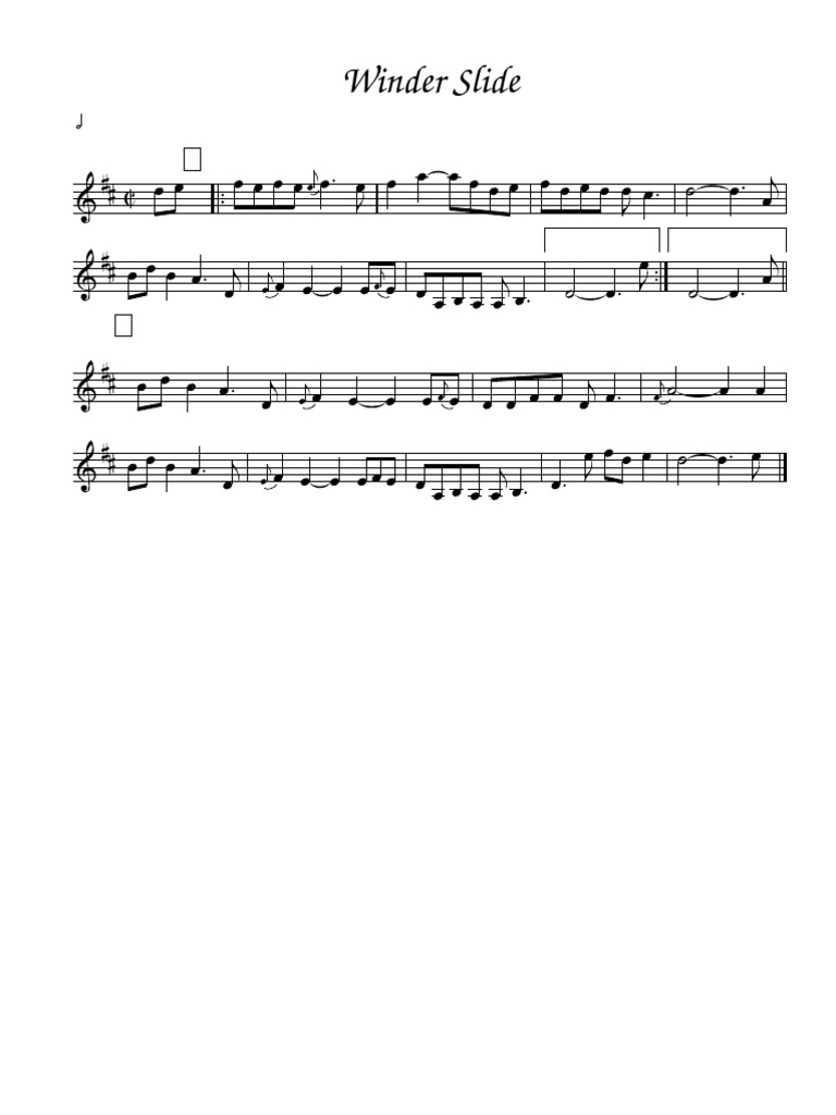 Winder Slide Tune by Joe LaRose | PDF