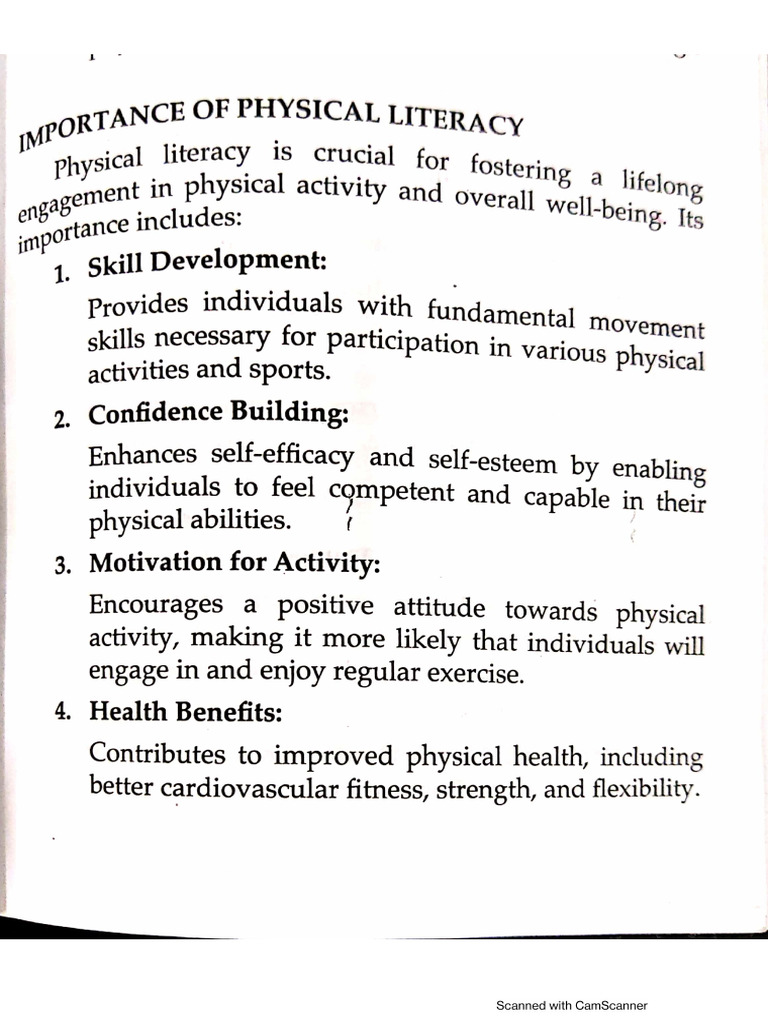 Importance of Physical Literacy | PDF