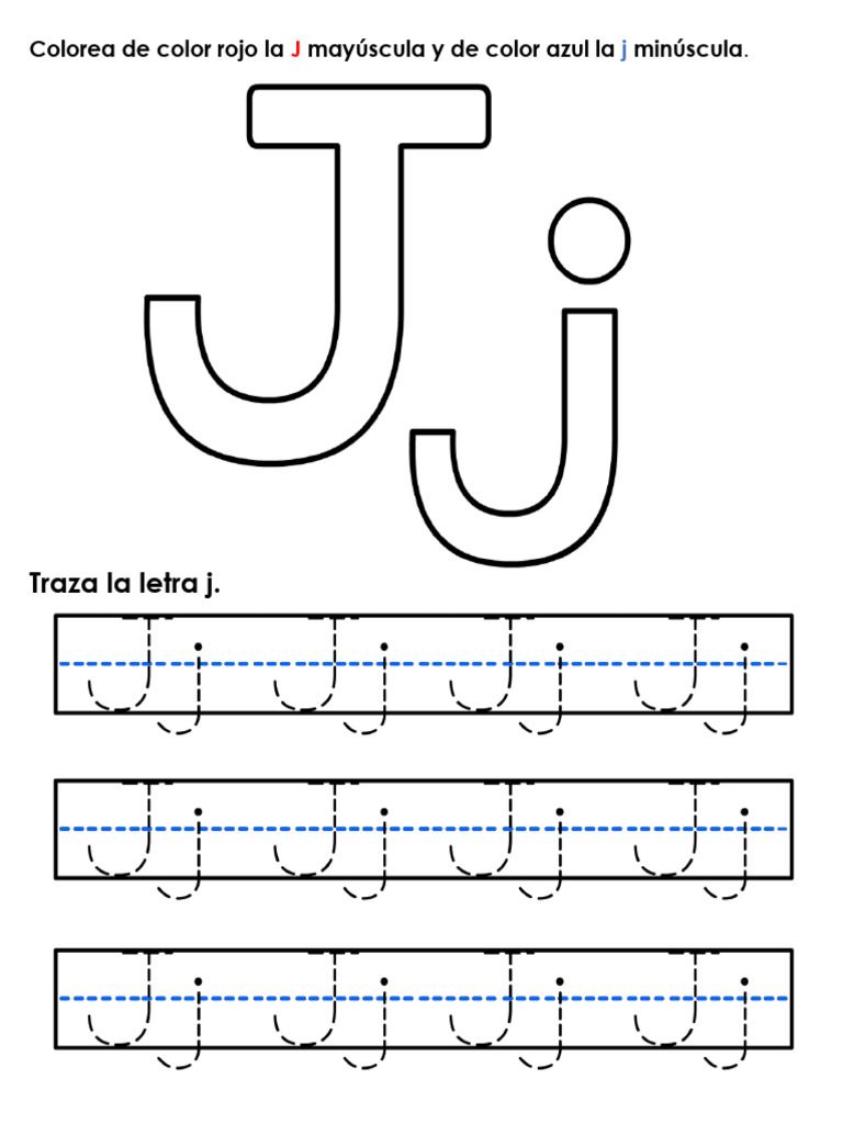 Actividades Letra J Primer Grado Semana 12 Pronalees | PDF