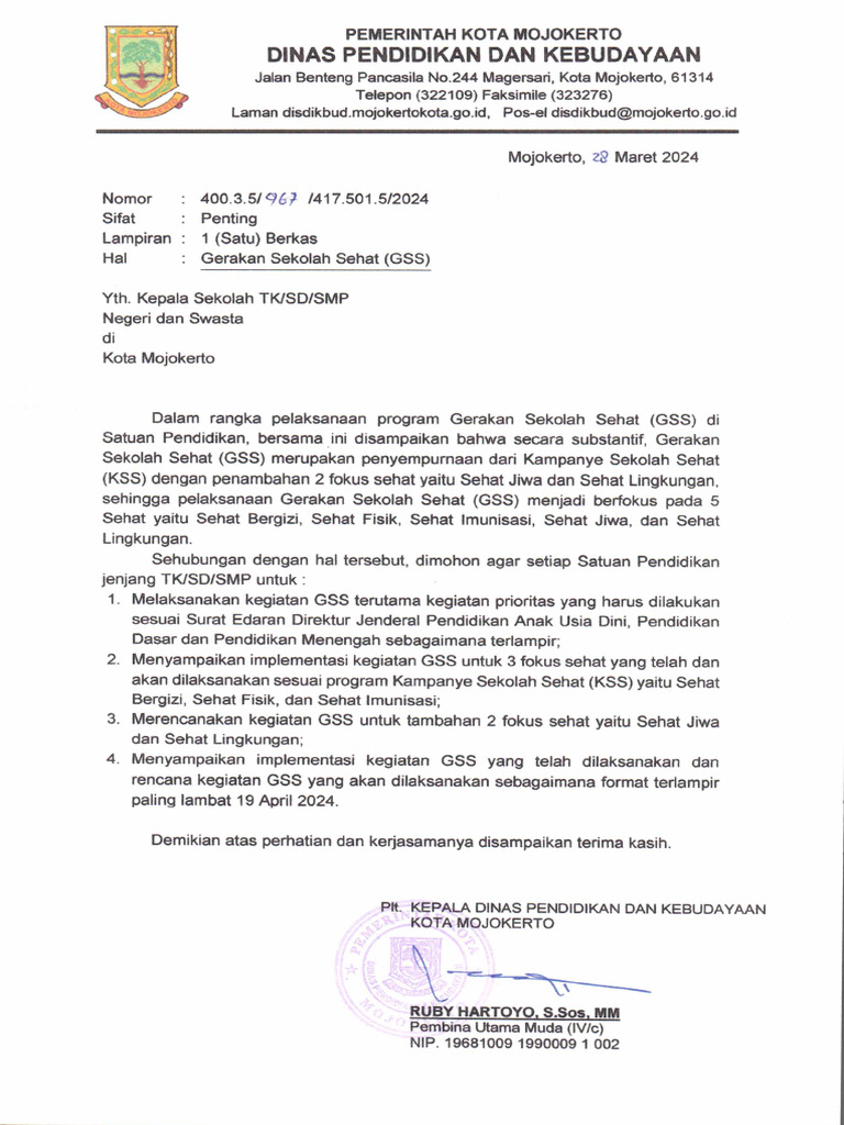 Surat GSS 2024 | PDF