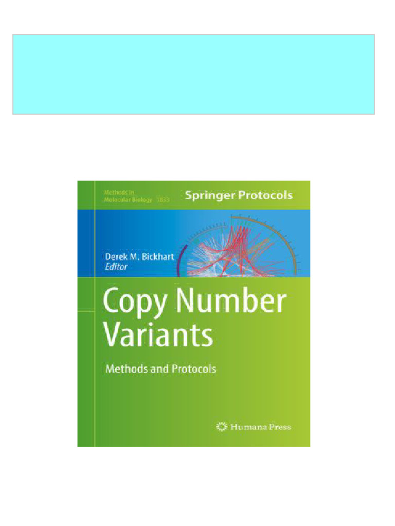 Full Copy Number Variants Derek M Bickhart Ebook All Chapters Pdf Gene Single Nucleotide 