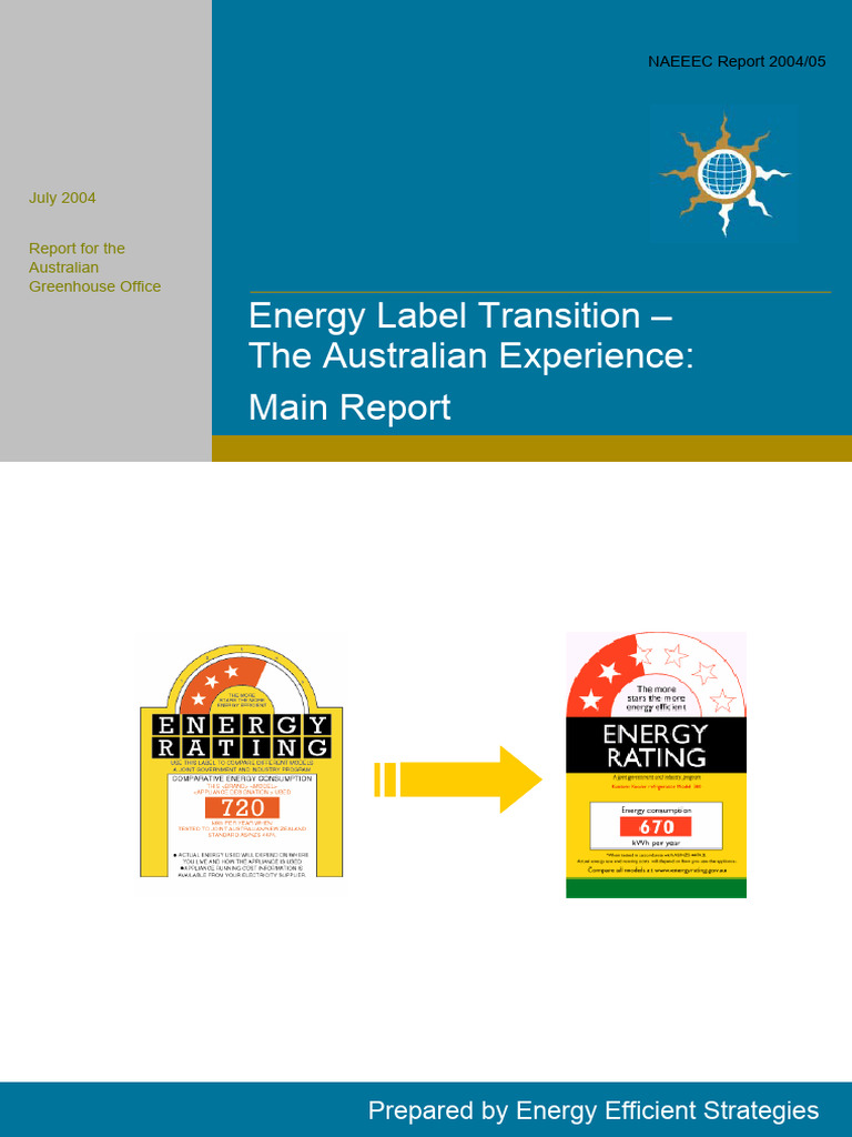 Energy Label Transition - The 2004 Australian Experience - Main Report ...