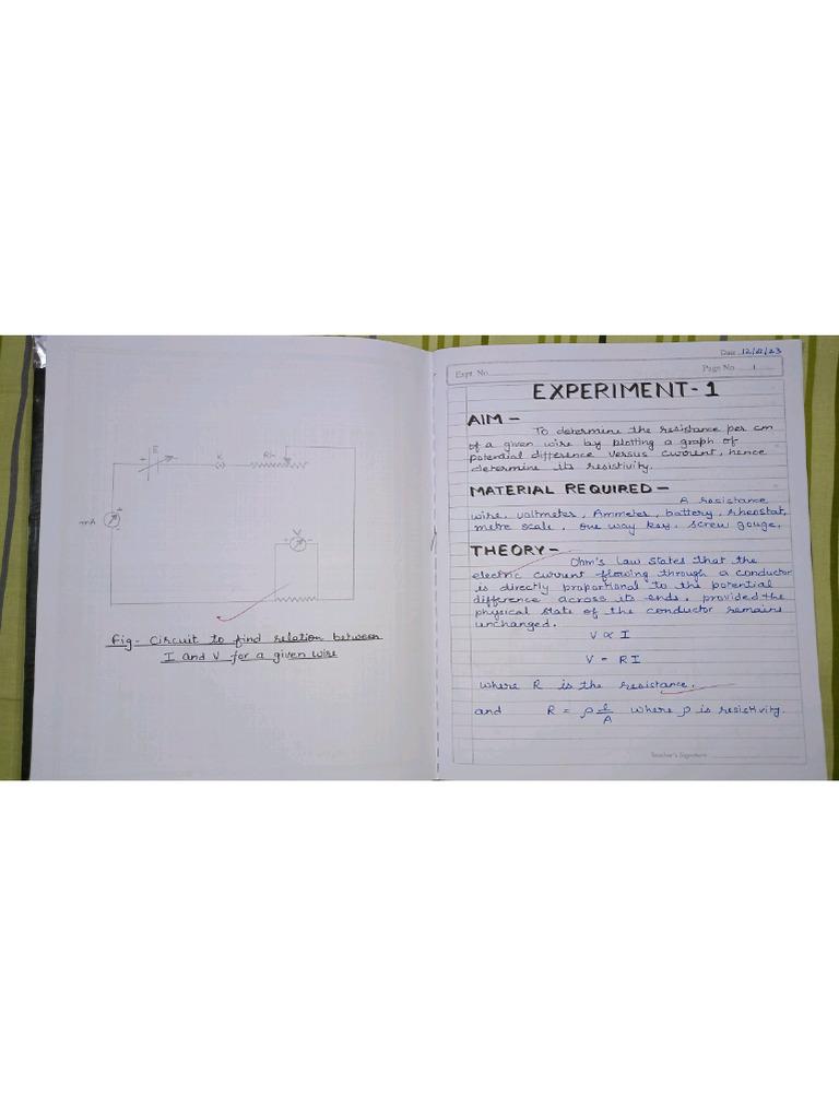 Physics Practical File. | PDF