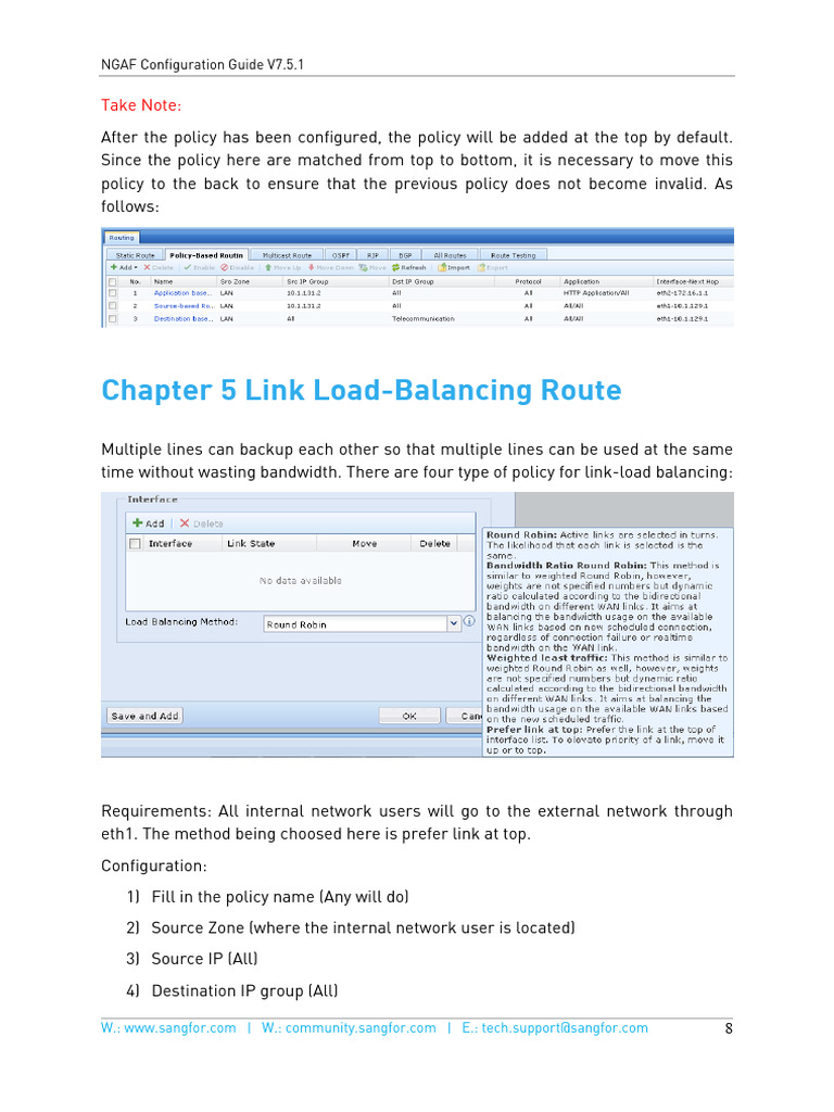 Link Load Balancing Route | PDF