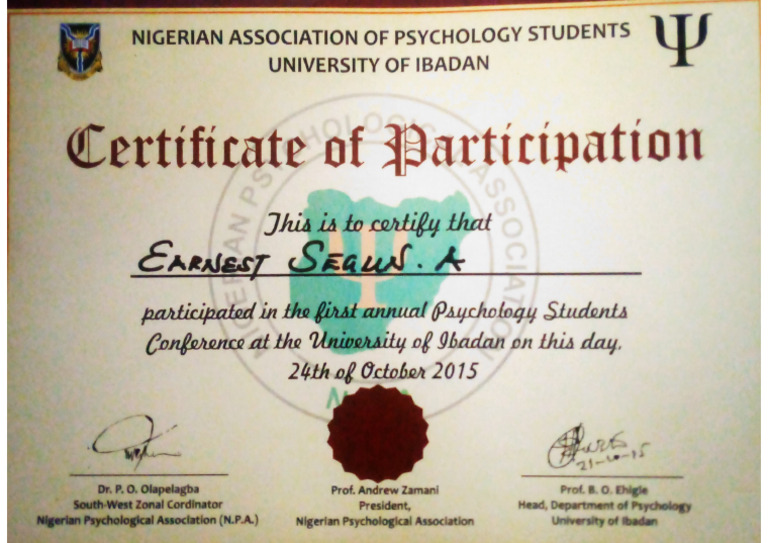 Conference Certificate | PDF