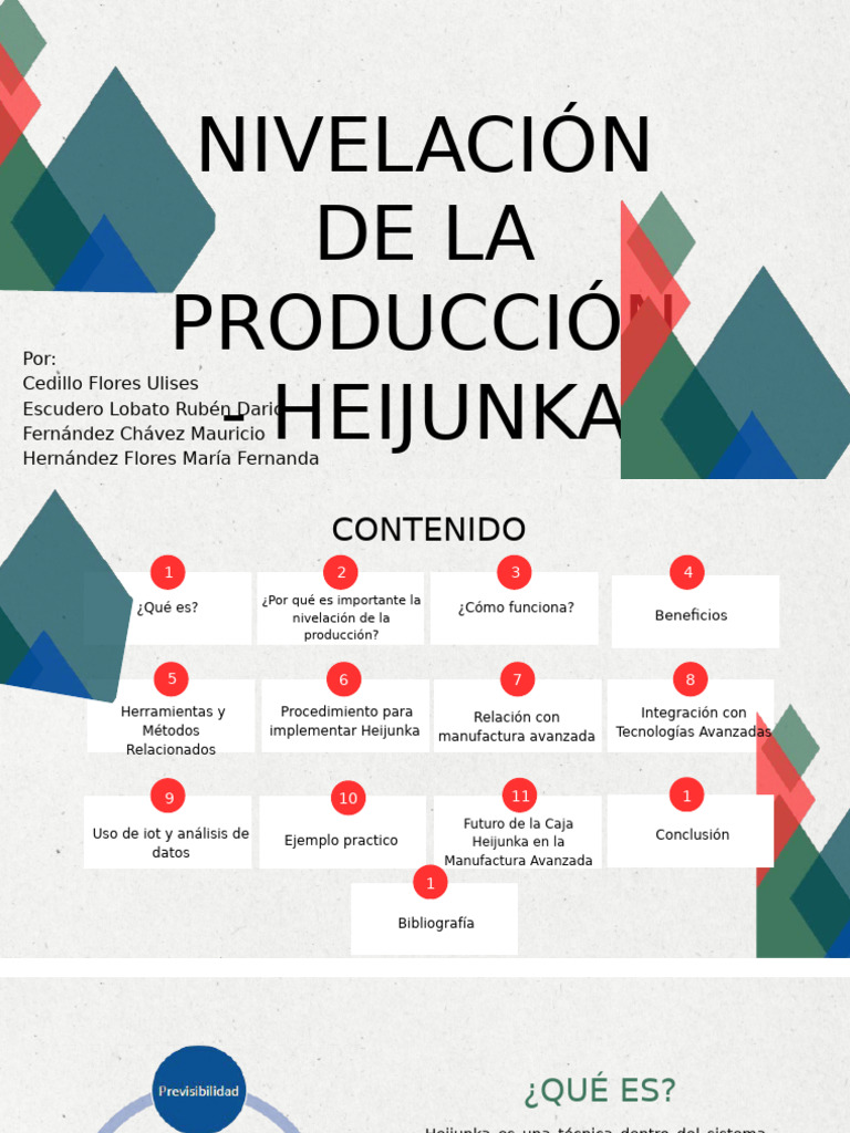Heijunka | PDF | Internet de las Cosas | Lean Manufacturing