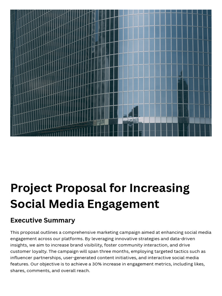 Boost Social Media Engagement Proposal | PDF | Social Media | Popular ...
