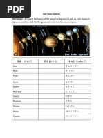 Grade 2 Solar System | PDF
