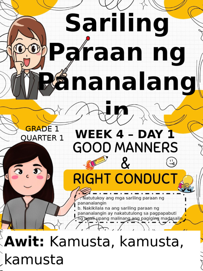 Grade 1 GMRC Week 4 | PDF