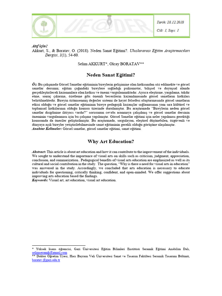 Neden Sanat E - Itimi - (#482705) - 611610 | PDF