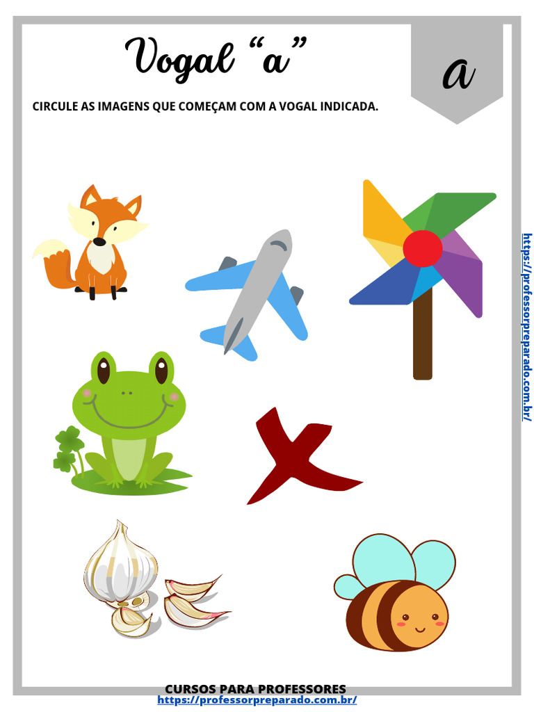 Atividades Com Vogais | PDF | Vogal | Aprendizado