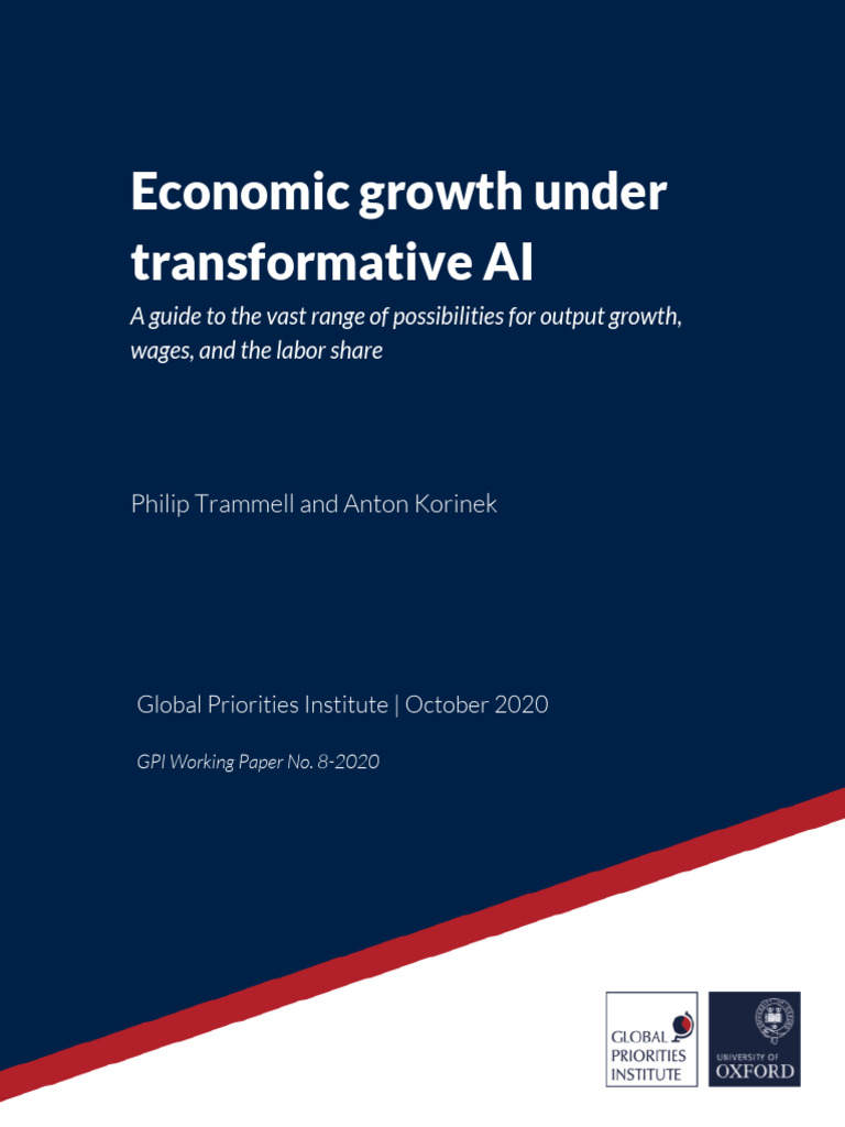 Economic Growth Under Transformative AI | PDF | Economic Growth ...
