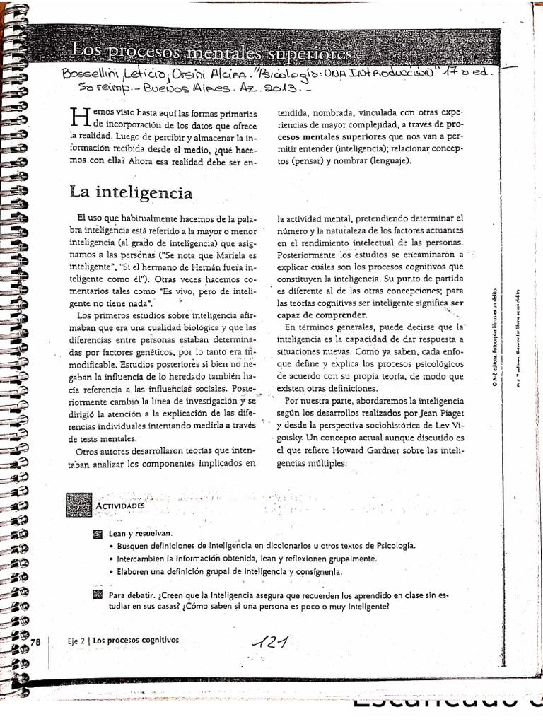 Inteligencia | PDF