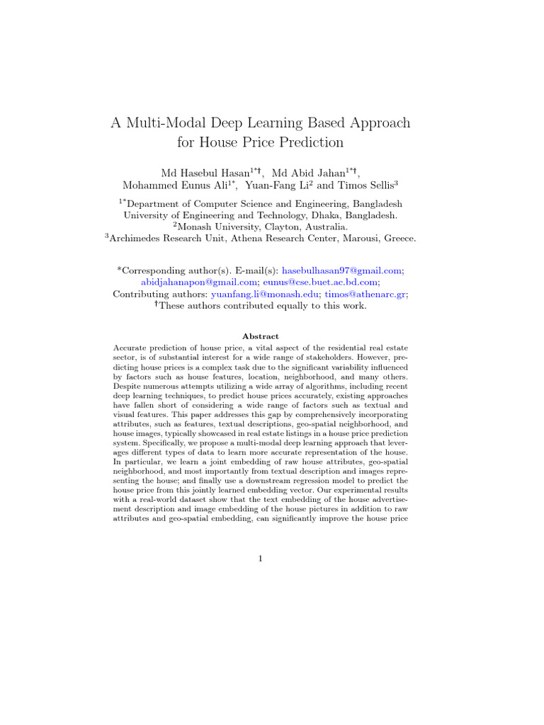 A Multi-Modal Deep Learning Based Approach | PDF | Machine Learning ...