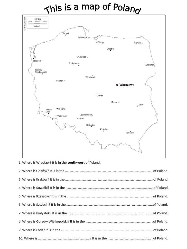 This Is A Map of Poland | PDF