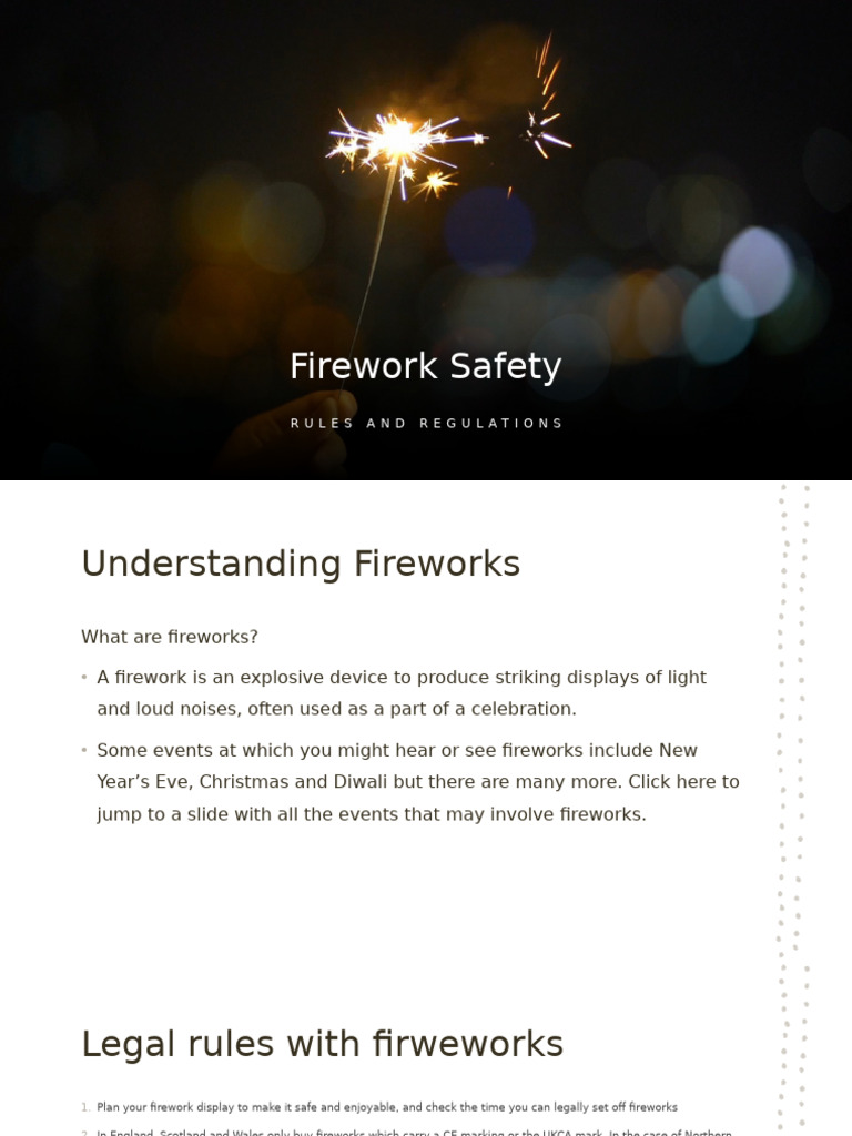 Firework Safety Pdf
