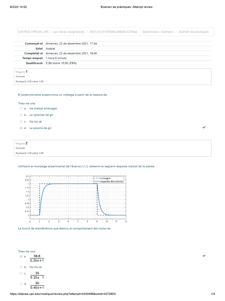 Examen de Practiques Attempt Review | PDF