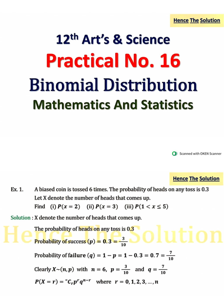 Binomial Distribution | PDF