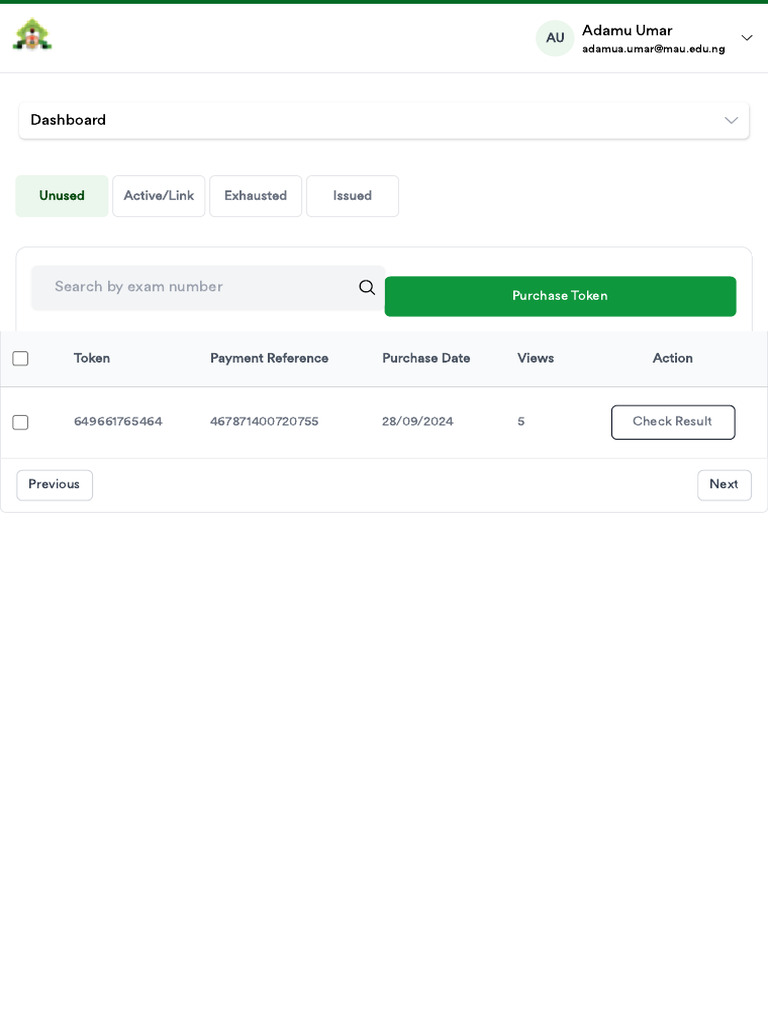NECO Results Token | PDF