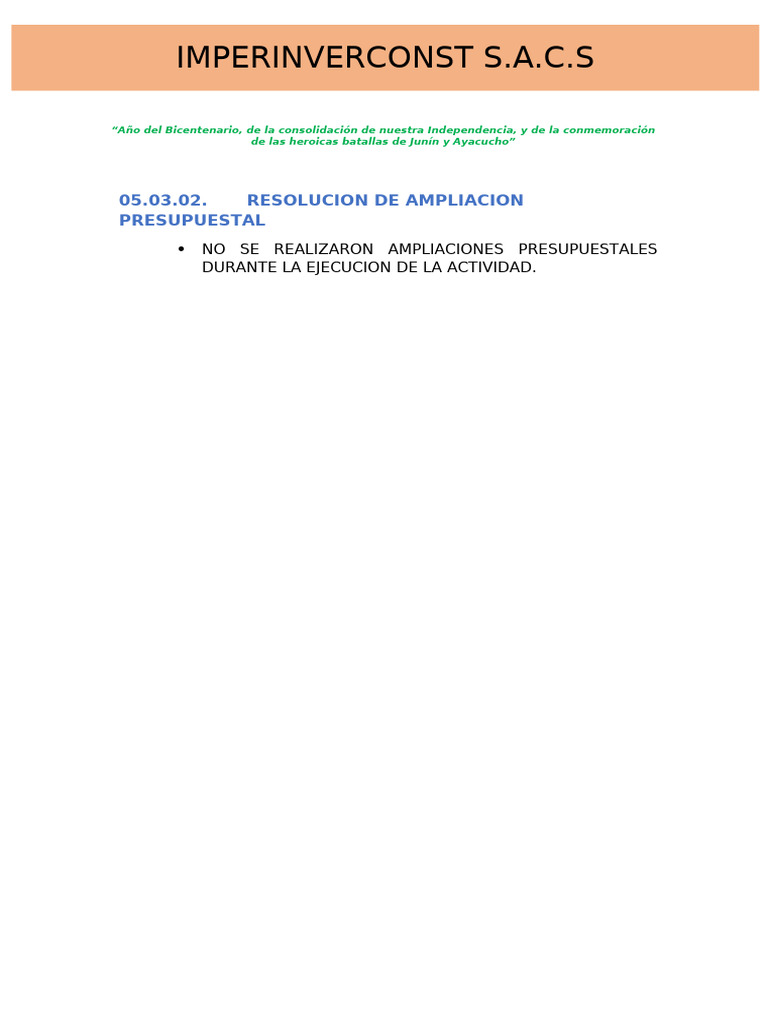 05.03.02 - Resol. Amplia. Presup. No Existe Sistemas de Agua Kuwai | PDF